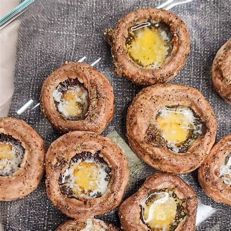 Georgian Cheese Stuffed Mushrooms Soko Kecze