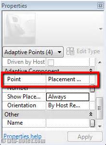 Using Revit Adaptive Component For D Profile CADnotes
