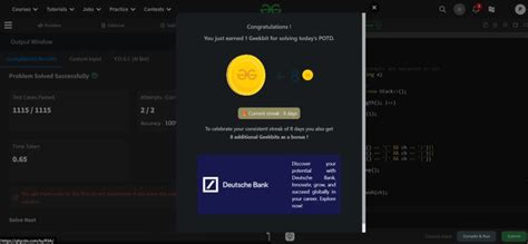 Day8 Geekstreak2024 21daypotdchallenge Deutschebank Geekforgeeks Piyush Chavan