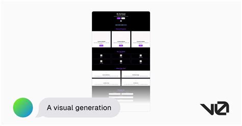 A Visual Generation A Shadcnui And V0 Generation V0