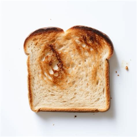 Premium Ai Image Simplistic Toast On White Background Ai Generated