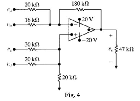 Solved The Op Amp In The Adder Subtracter Circuit Shown In