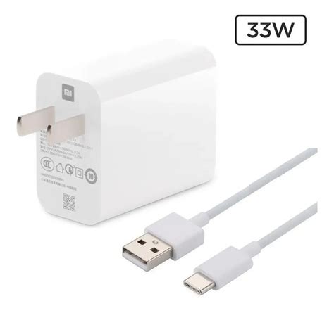Cargador Xiaomi 33w Original turbo incluye Cable tipo C A crédito sin