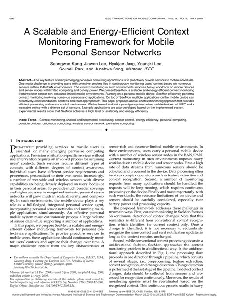 Pdf A Scalable And Energy Efficient Context Monitoring Framework For Mobile Personal Sensor