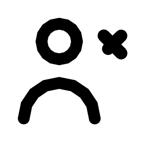 Person Delete Outline Vector SVG Icon SVG Repo