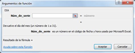 La función DIA en Excel Excel Total