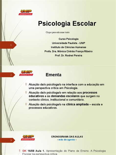 Slide Aula 3 Pdf Psicologia Psicologia Educacional