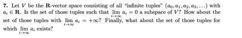solved 7 let v be the r vector space consisting of all
