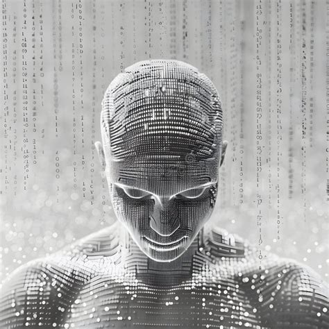 Virtual Human In Binary Code Stock Illustration Illustration Of
