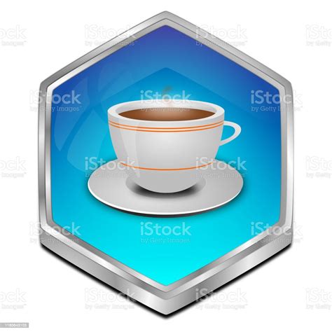커피 한 잔 버튼 3d 일러스트레이션 고급에 대한 스톡 사진 및 기타 이미지 고급 누름 버튼 독일 Istock