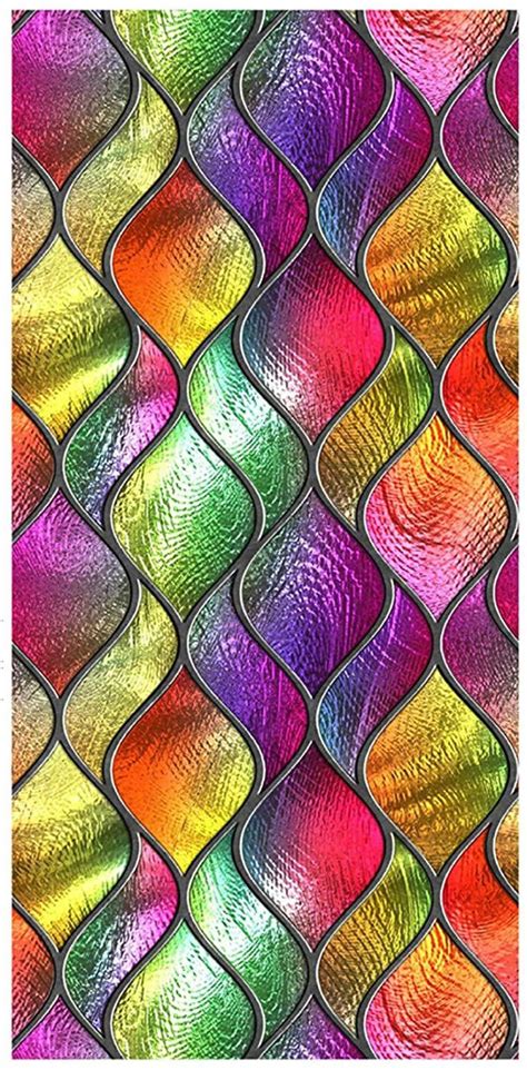 Sundan Window Film Privacy Stained Glass Window Decals Static Cling