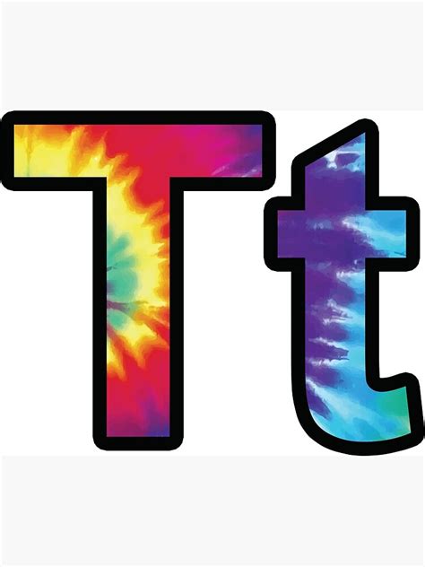 The Letter T Tt Art Print For Sale By Jixzl Redbubble
