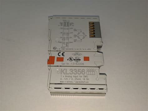 Beckhoff 1 Kanal Analog Eingang Kl3356 Analog Input Terminal For Dms