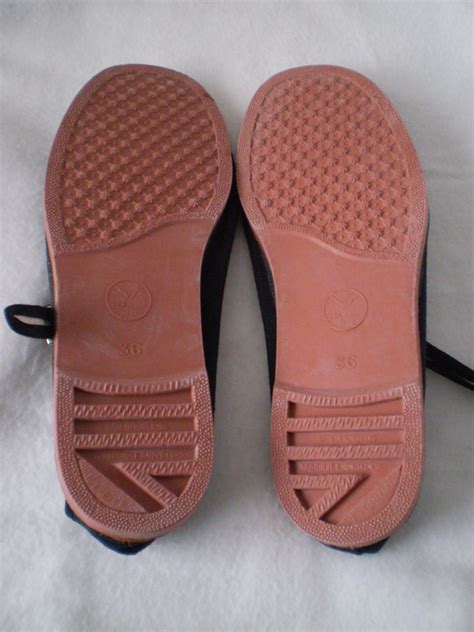 Mary Jane Vintage Black Canvas Chinese Mary Jane Shoes Size