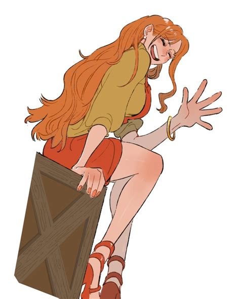 Mcbuckwheat Nami One Piece One Piece Red Footwear Commentary