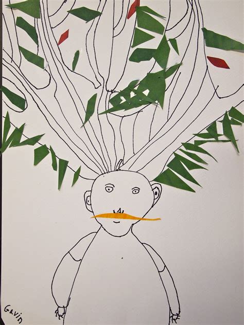 New City Arts First Grade Tree Portraits