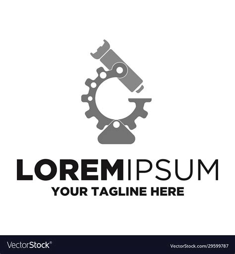 Microscope Logo Royalty Free Vector Image Vectorstock