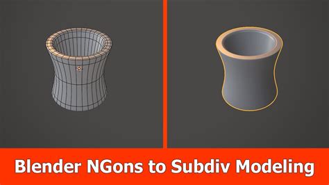 Blender Modeling Tutorial Tip Ngons To Subsurf Modifier Tutorials Tips And Tricks Blender