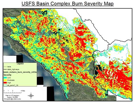 Big Sur Regrowth And Burn Severity Map Bigsurkate