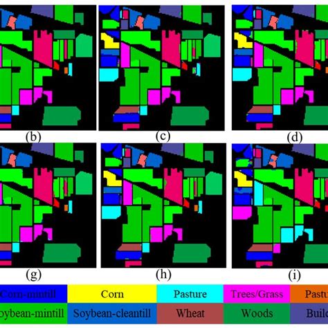 Classification Maps On The Ip Dataset A False Color Image B Download Scientific Diagram
