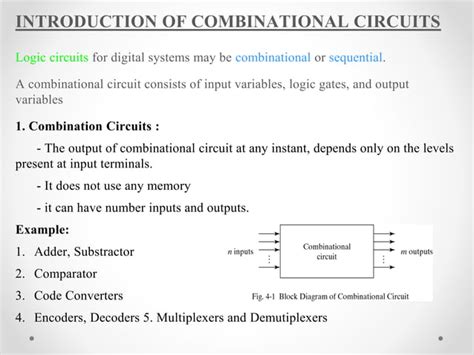 DESIGN OF COMBINATIONAL LOGIC PDF
