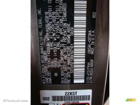 2011 Tundra Color Code 4t3 For Pyrite Mica Photo 38205288