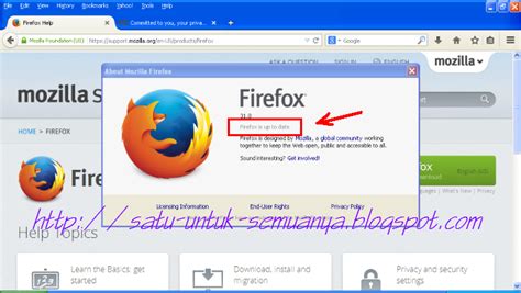 Cara Update Mozilla Firefox Berbagai Artikel Menarik