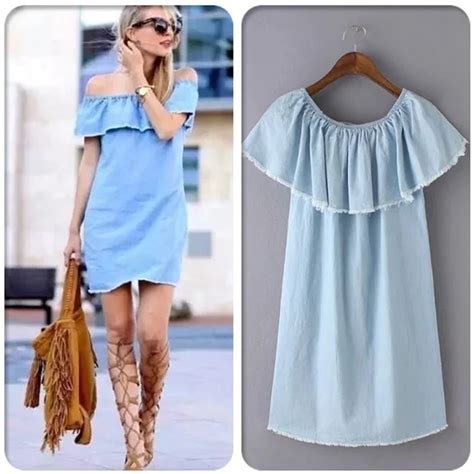 Popular Blue Jean Dresses For Women Buy Cheap Blue Jean Dresses For
