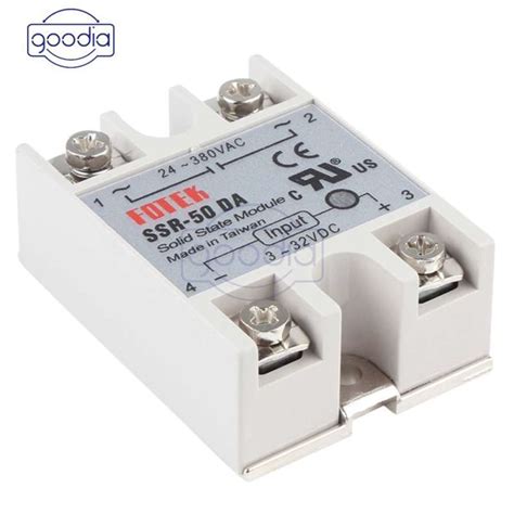 Jual Modul Relay Solid State Ssr 50da 3v~32v Dc Ke Ac 24v~380v 50a 250v Dengan Led 3~25ma Di