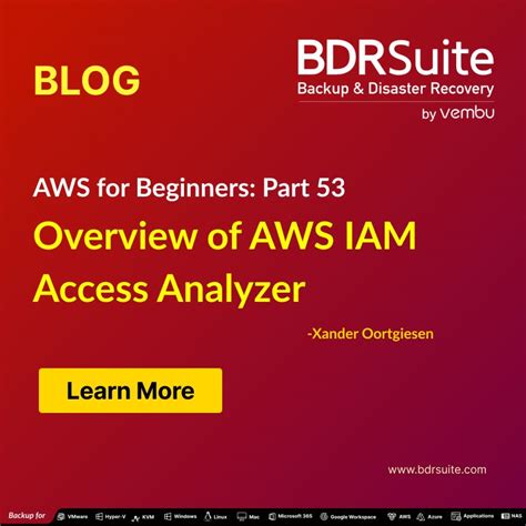 Vembu Technologies On Linkedin Aws Iamaccessanalyzer Cloudsecurity