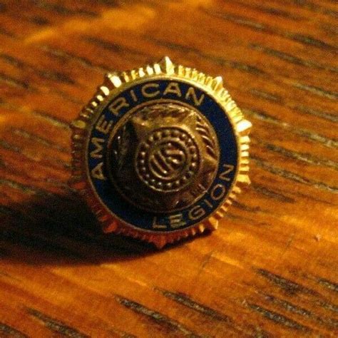American Legion Vintage Lapel Pin Usa Military Veterans Screw Back