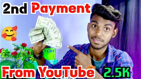 My Second Youtube Payment 2nd Payment From Youtube Youtube Payment