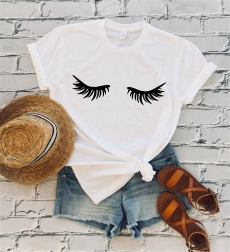 Eye Lashes T Shirtlashes Shirtmascara Lash Shirtlash Artist Image 5