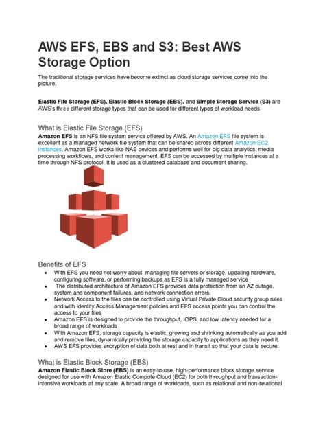Aws Storages Pdf Amazon Web Services Computer Data Storage