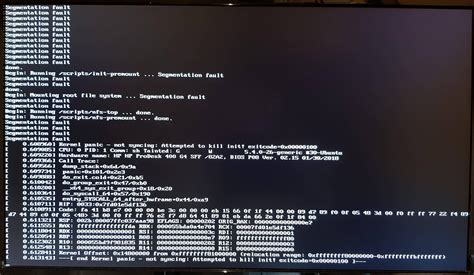 Server Segmentation Fault Fail To Boot After Cpu Upgrade Ask Ubuntu
