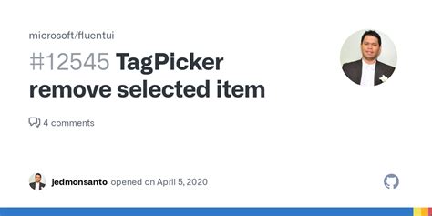 Tagpicker Remove Selected Item Issue Microsoft Fluentui Github