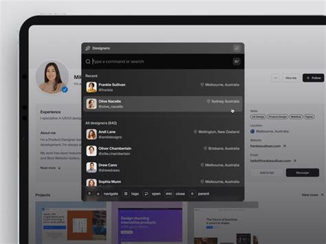 Commandk Search Menu — Untitled Ui Ui Design Design Working Learning Design