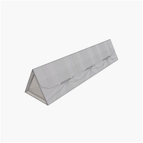 Triangular Tube Cardboard Box 3d Model Download Mockup On