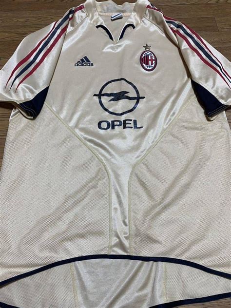 Yahooオークション 2004 Acミラン3rdユニフォーム Adidas社製 アデ
