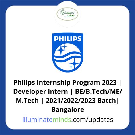 Philips Internship Program 2023 Developer Intern Bebtechme M