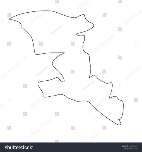 Semonkong Region Map Lesotho Country Stock Vector Royalty Free