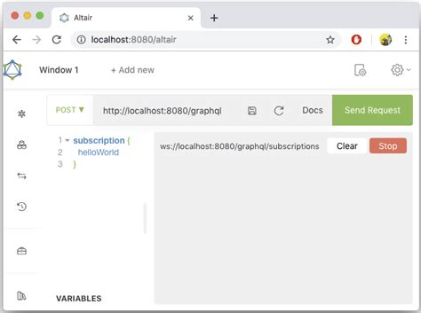 Altair Subscriptions Dont Work · Issue 221 · Graphql Java Kickstartgraphql Spring Boot · Github