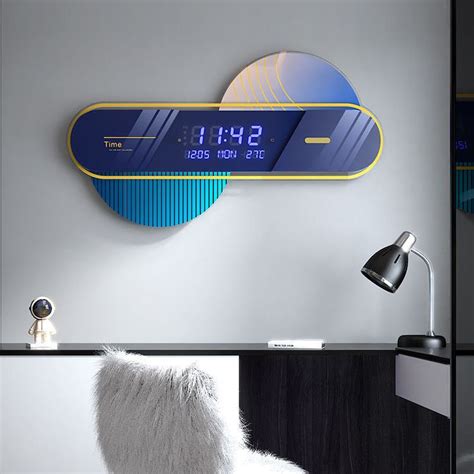 Abstract Digital Luxurious Wall Clock Modern Wall Clock Design Wall