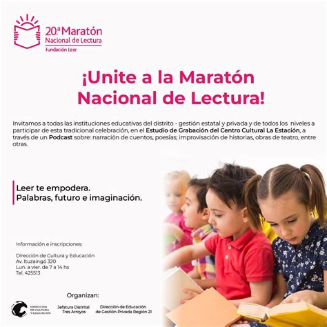 20º Maratón Nacional de Lectura Convocatoria a Establecimientos