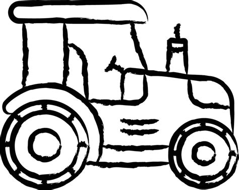 Tractor Hand Drawn Vector Illustration 35334179 Vector Art At Vecteezy