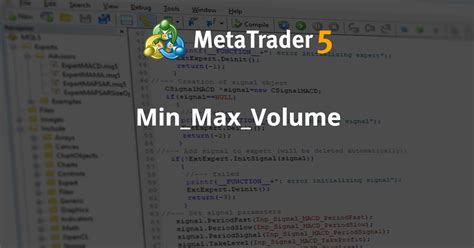 Free Download Of The Minmaxvolume Indicator By Scriptor For Metatrader 5 In The Mql5 Code
