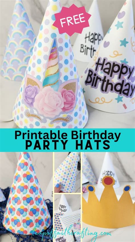 Birthday Hat Printable Pattern