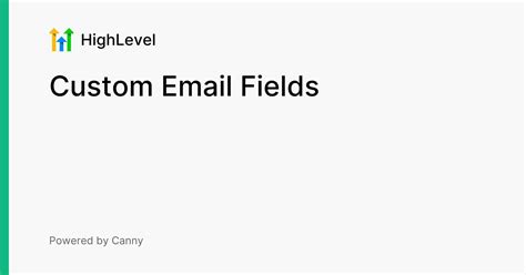Custom Email Fields Voters Highlevel