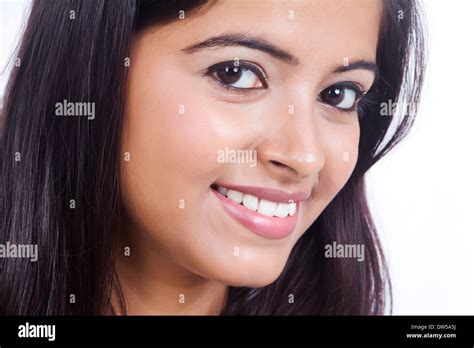 Young Girl Touching Nose Model Fotos Und Bildmaterial In Hoher