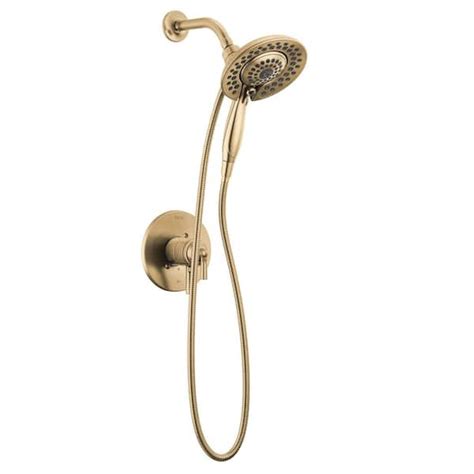 Delta Saylor In2ition 1 Handle Wall Mount Shower Trim Kit In Champagne
